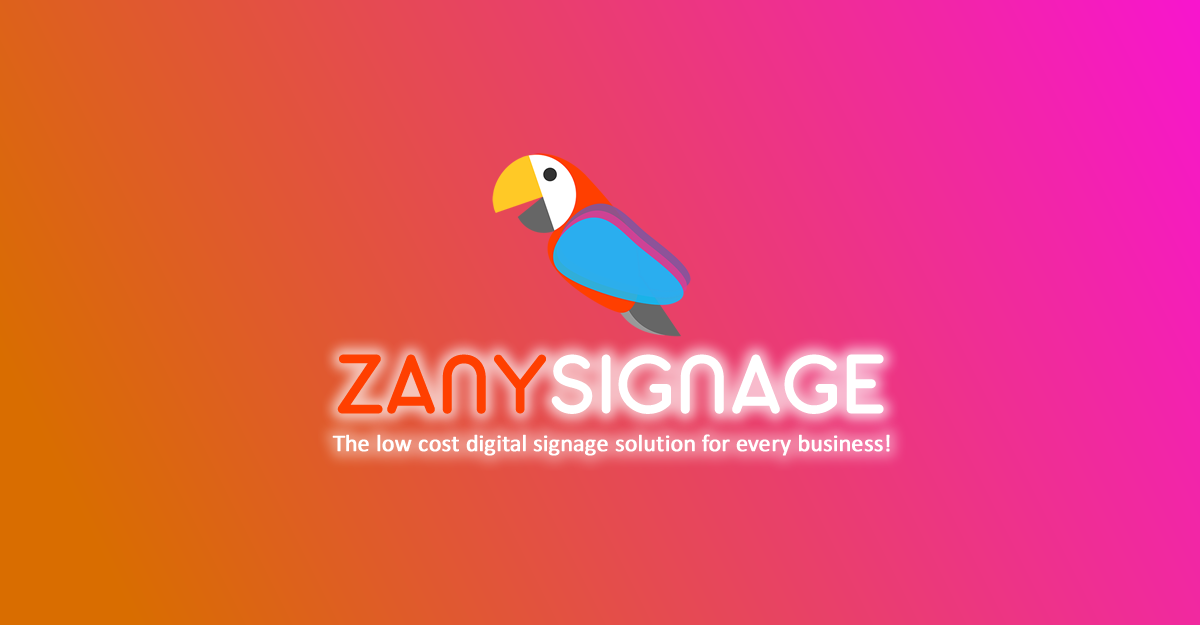 ZanyParrot - ZanySignage - The Cloud Based Digital Signage Solution For ...